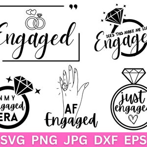 Engaged Svg Bundle, Engagement Svg, Wedding Svg, Future Mrs Svg ...
