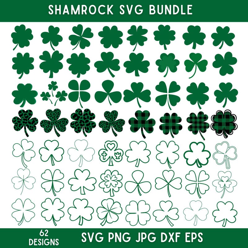 Shamrock Svg - Etsy