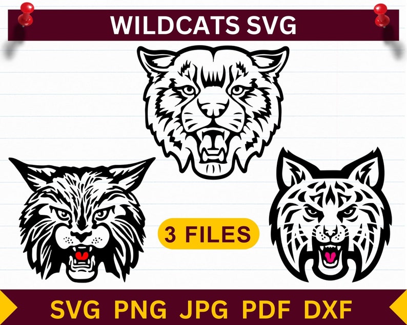 Wildcats Svg Bundle, Wildcats Svg, Wildcats Png, Wildcats, Wildcat Dxf ...