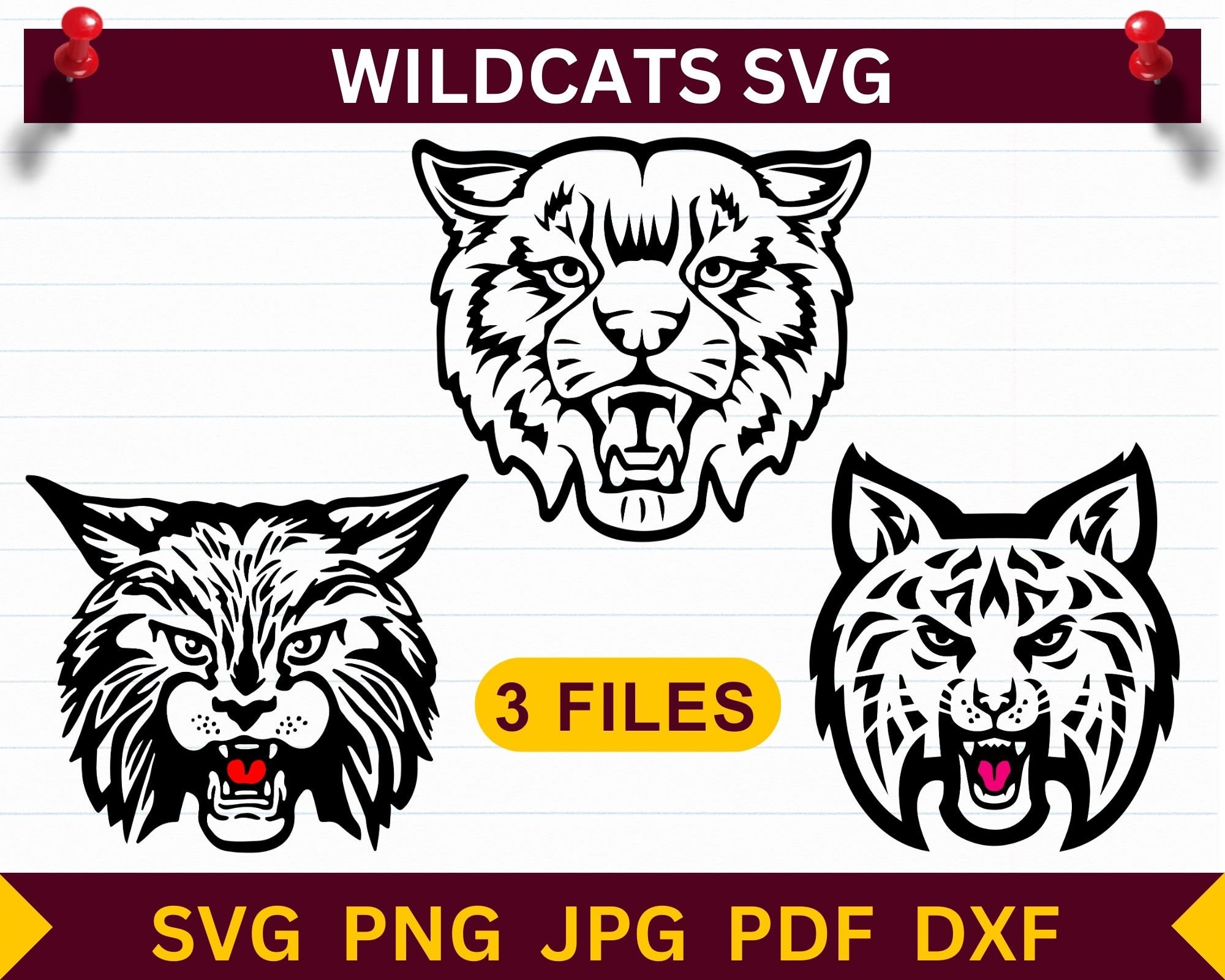 Wildcats Svg Bundle, Wildcats Svg, Wildcats Png, Wildcats, Wildcat Dxf ...