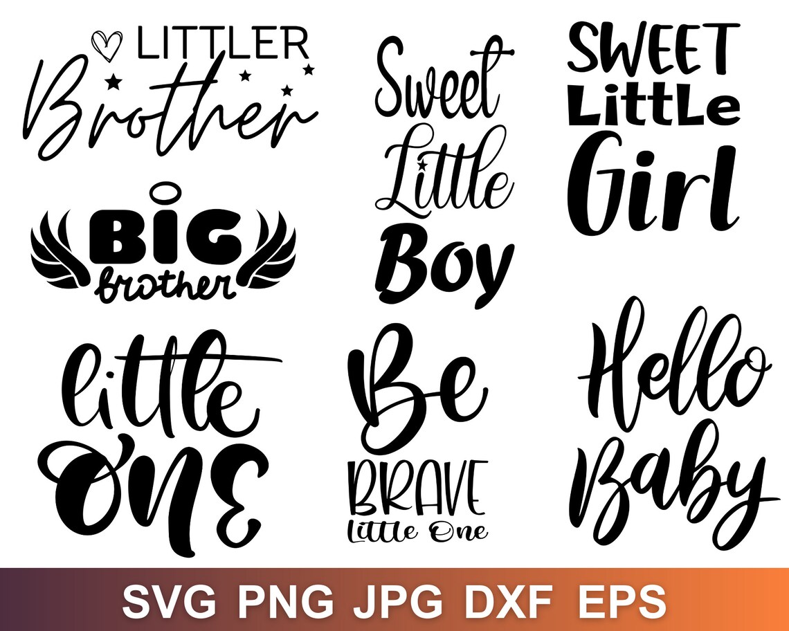 Little Brother Svg Little Brother Png Little Bro Clipart - Etsy