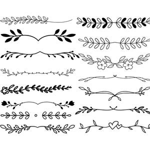 Decorative Text Divider Svg, Text Dividers Svg,decorative Border ...