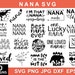 Nana Svg Bundle, Gift for Nana, Nana Quote Svg, Nana Shirt Svg, Best Nana Ever Svg, Nana Png ...