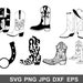 Cowboy Boot Svg Bundle, Cowboy Boot Png, Cowboy Hat Svg, Cowgirl Svg ...