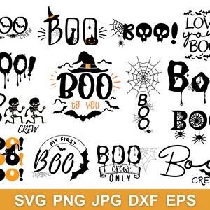 Halloween Boo Svg Bundle, Boo Svg Bundle, Boo Png Bundle, Halloween Boo ...