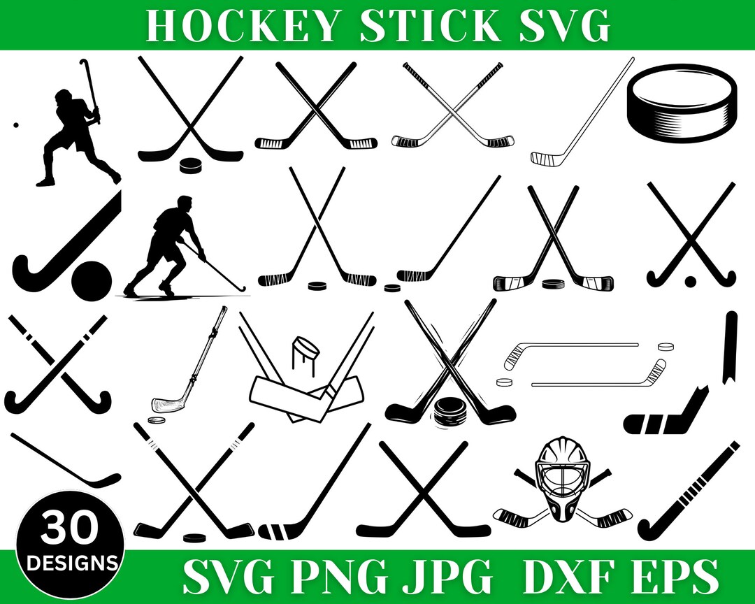Hockey Stick Svg Bundle, Sports Stick Svg, Sports Lover Svg, Sports Svg ...