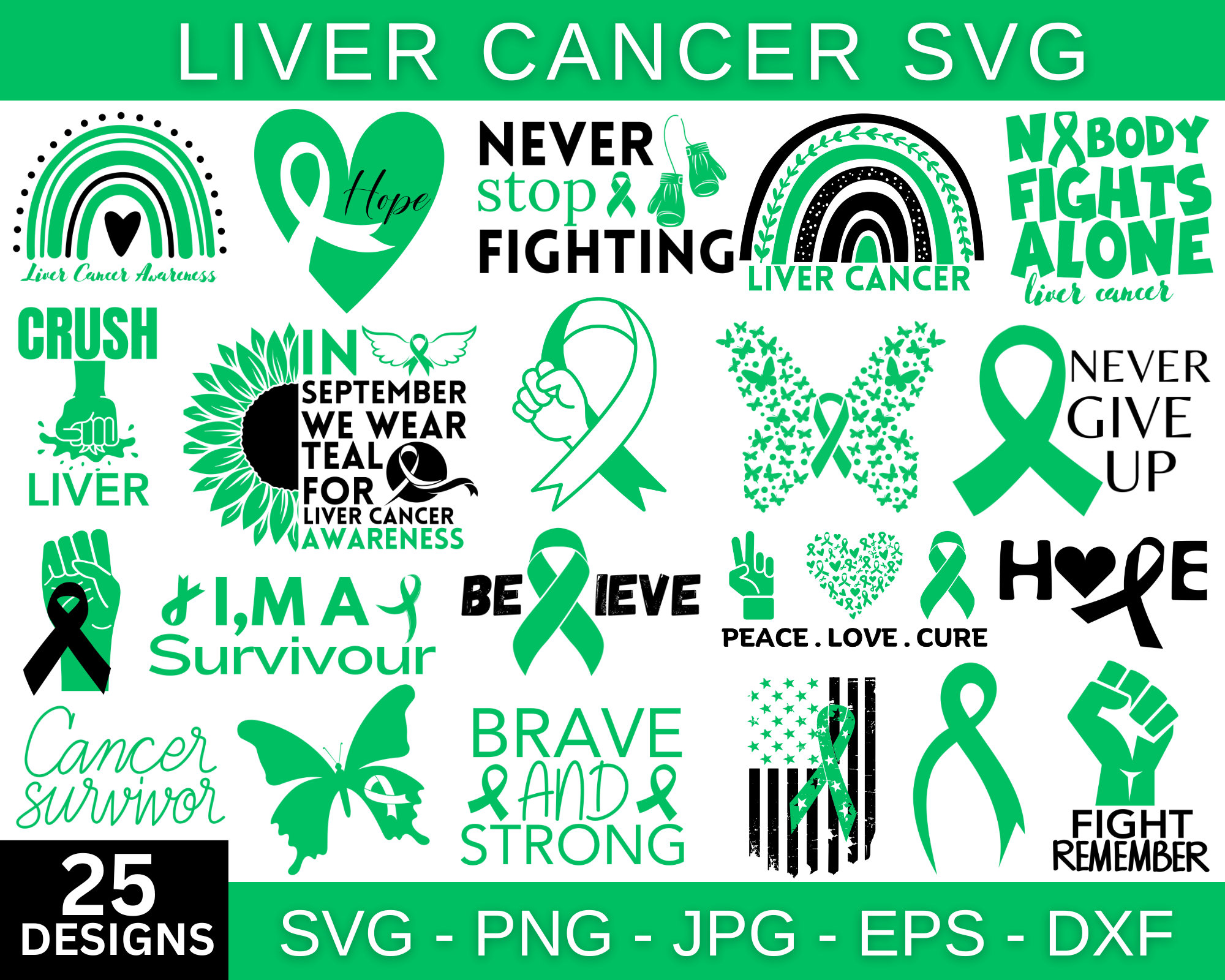 Onlinelabels Clip Art Emerald Liver Cancer Ribbon
