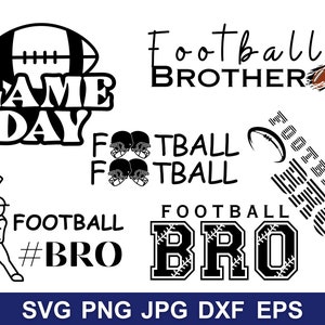 Football Brother Svg Bundle, Football Brother Png, Football Shirt Svg ...