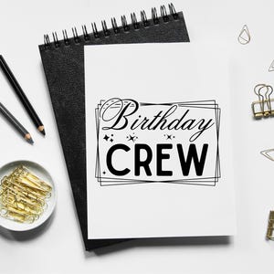 Birthday Crew Svg Bundle, Birthday Svg, Birthday Vector, Birthday ...
