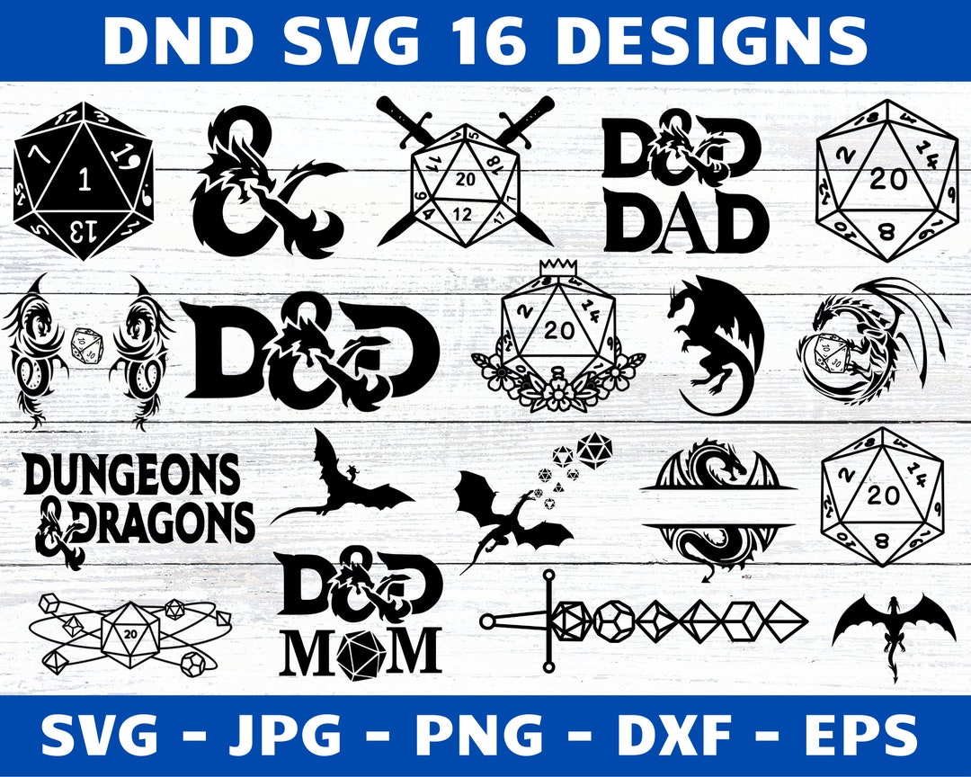 Dnd Svg Png Bundle, Dnd Png Bundle, Dnd Clipart, Dnd Vector Files, Svg ...