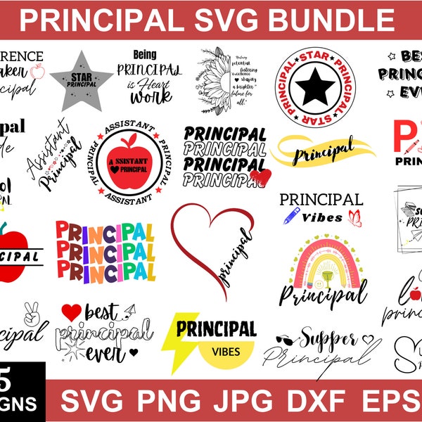 Principal Svg - Etsy