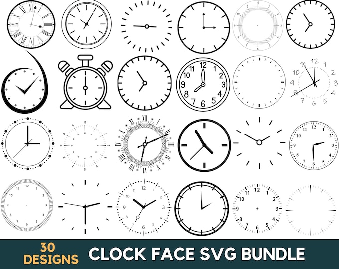 Clock Face Svg, Clock Numbers Svg, Roman Numerals Svg, Horloge Svg ...