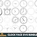 30 Clock Face Svg Bundle, Clock Face Png, Clock Svg, Timer Svg, Clock ...