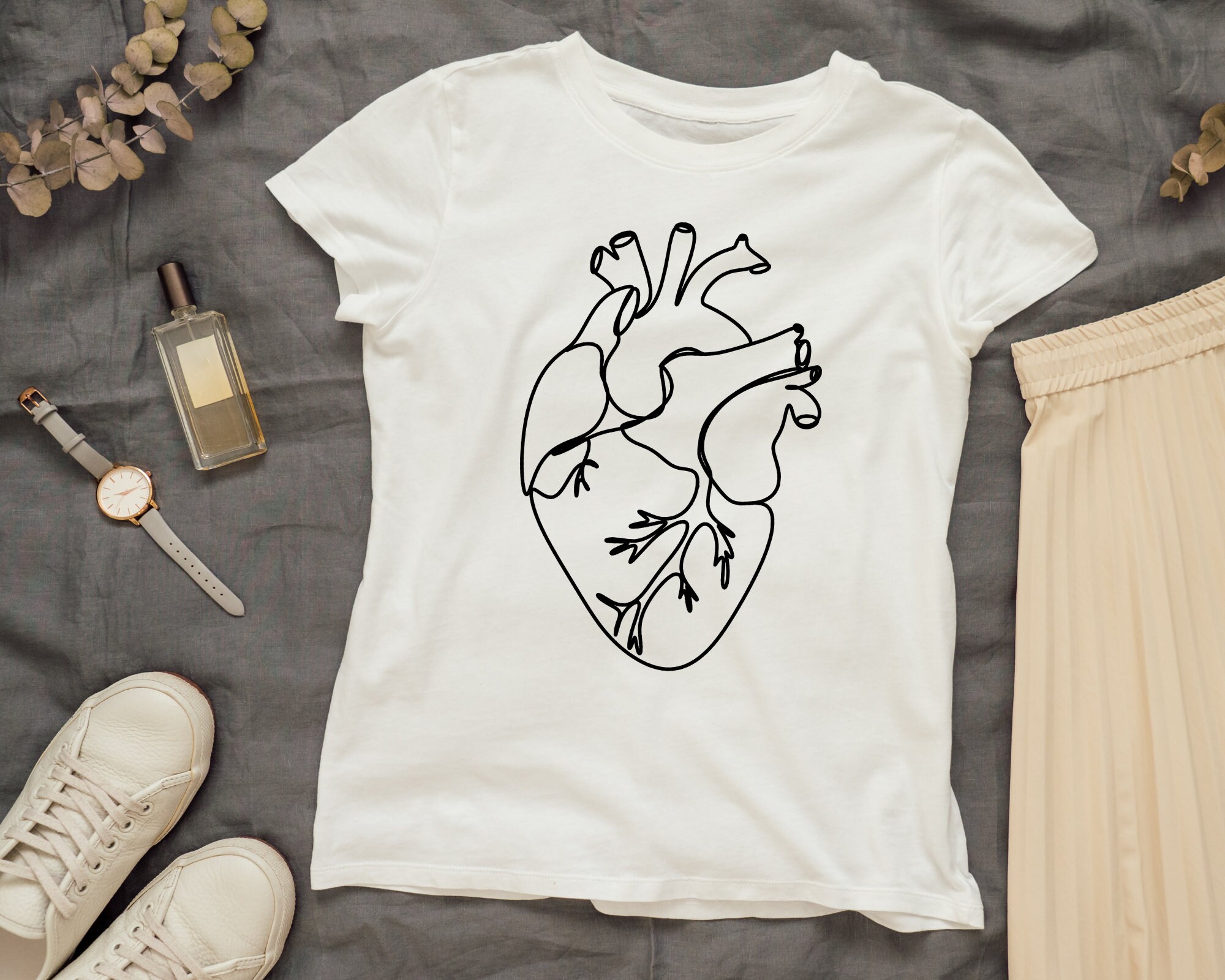 Anatomical Heart Svg Bundle, Human Heart Svg, Anatomical Heart, Medical ...