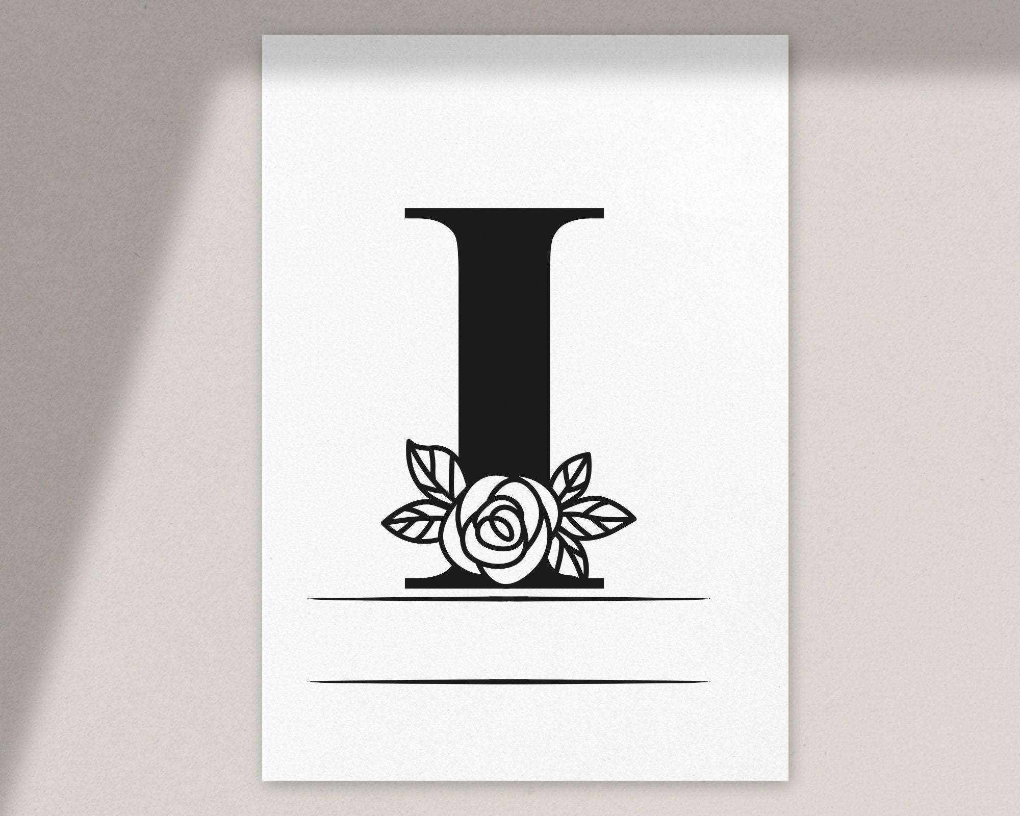 Split Monogram Svg Alphabet Bundle,split Monogram Frame Alphabet, 26 ...