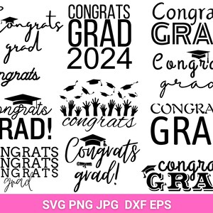 20 Congrats Grad Svg Designs, Graduation Svg, Graduate Png, Congrats ...