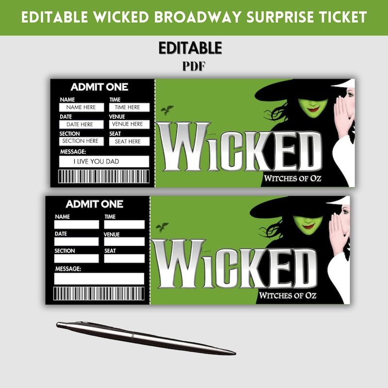 Wicked Prints Pdf - Etsy