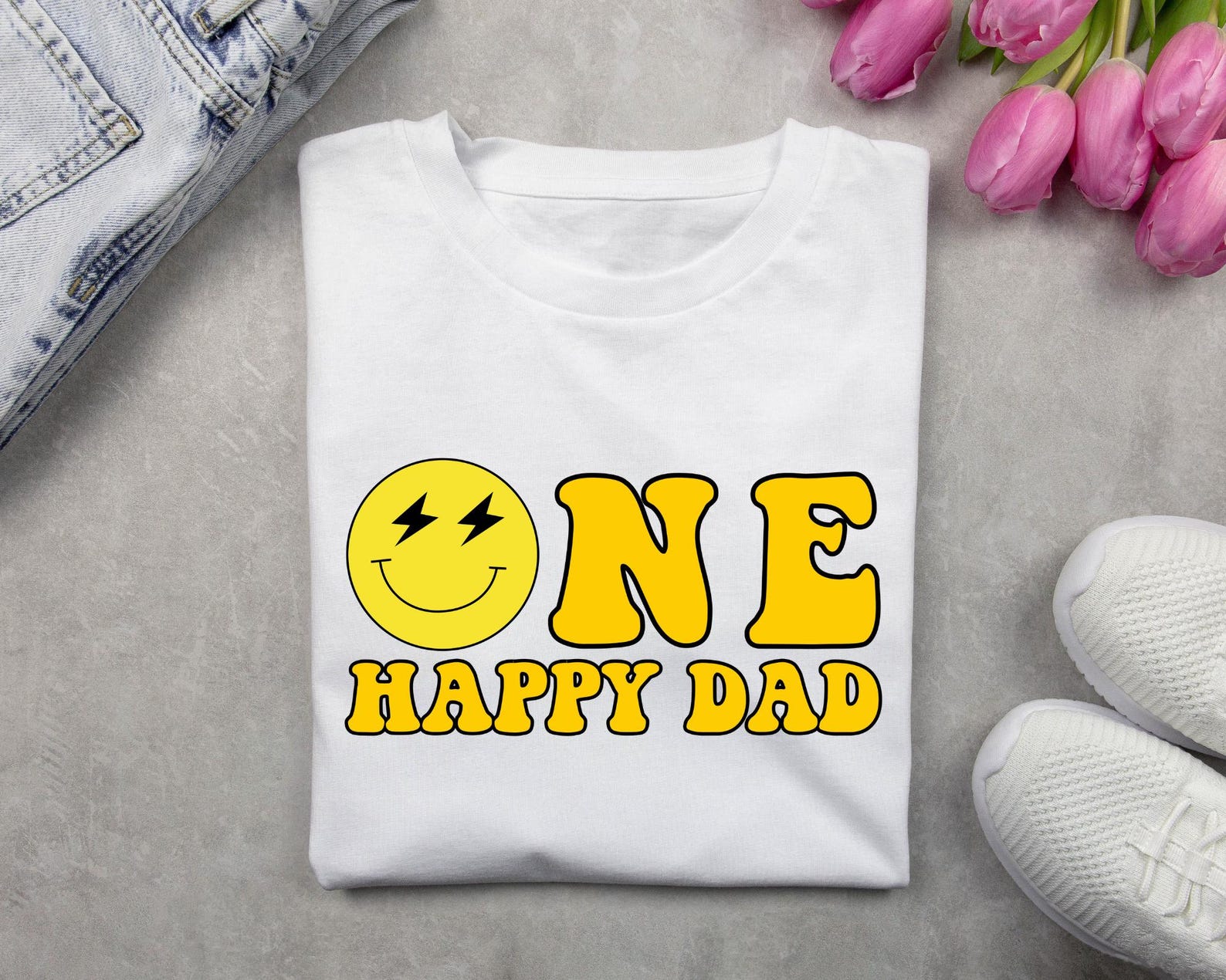 One Happy Dude Svg Png Bundle, Birthday Shirts Svg,retro Smiley Emoji ...
