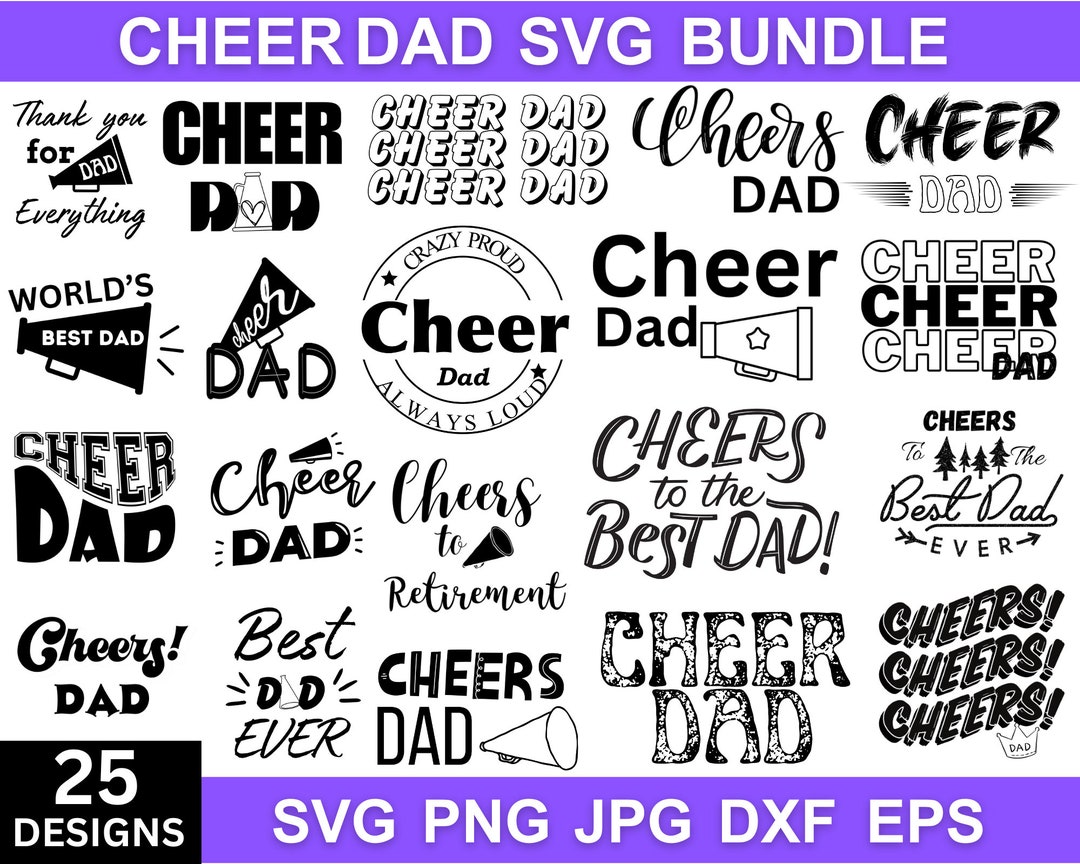Cheer Dad Svg, Cheer Dad Png, Cheer Dad Clipart, Cheer Dad Vector ...
