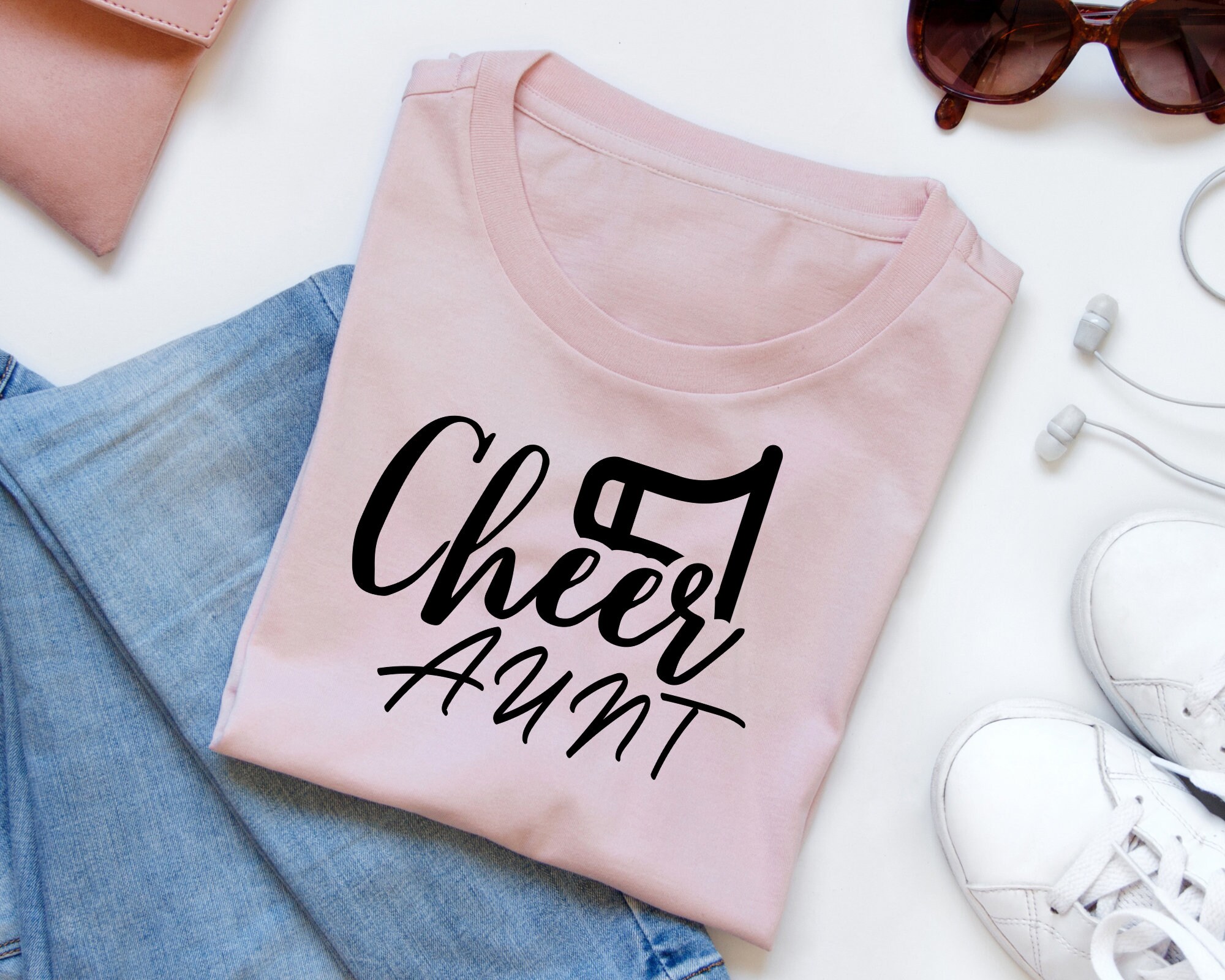 Cheer Aunt Svg Bundle, Cheerleader Svg, Cheerleading Svg, Cheer Shirt ...