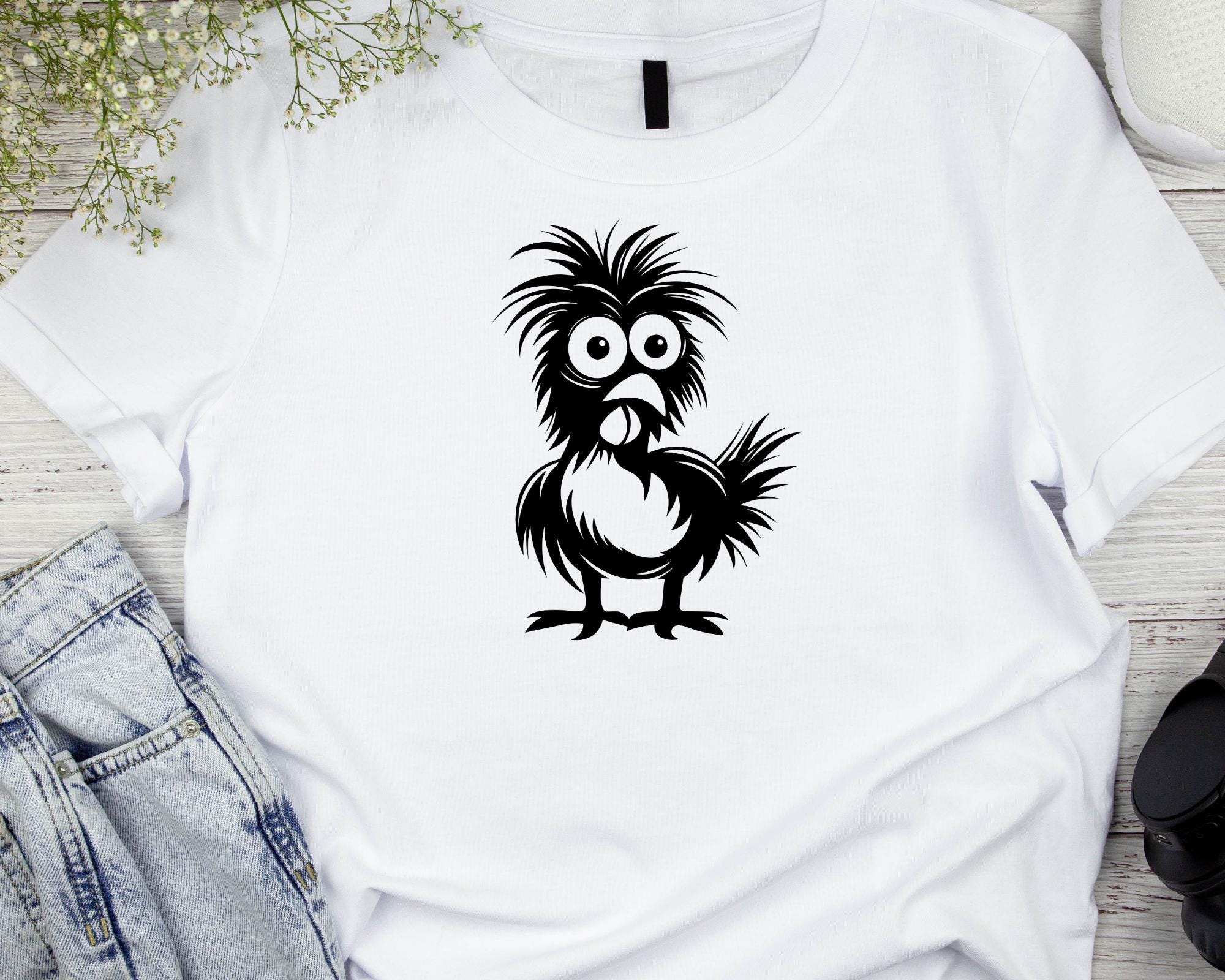 Crazy Chicken Svg Png, Rooster Chicken, Chicken Vector File, Funny ...