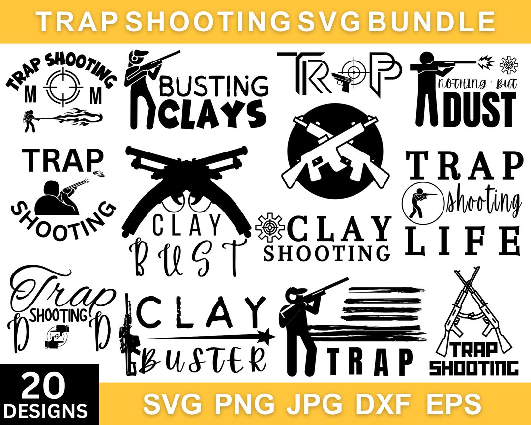 Trap Shooting Svg Bundle,trap Shooting Png, Trap Shooting Clipart, Trap ...