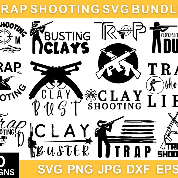 Trap Shooting Svg - Etsy