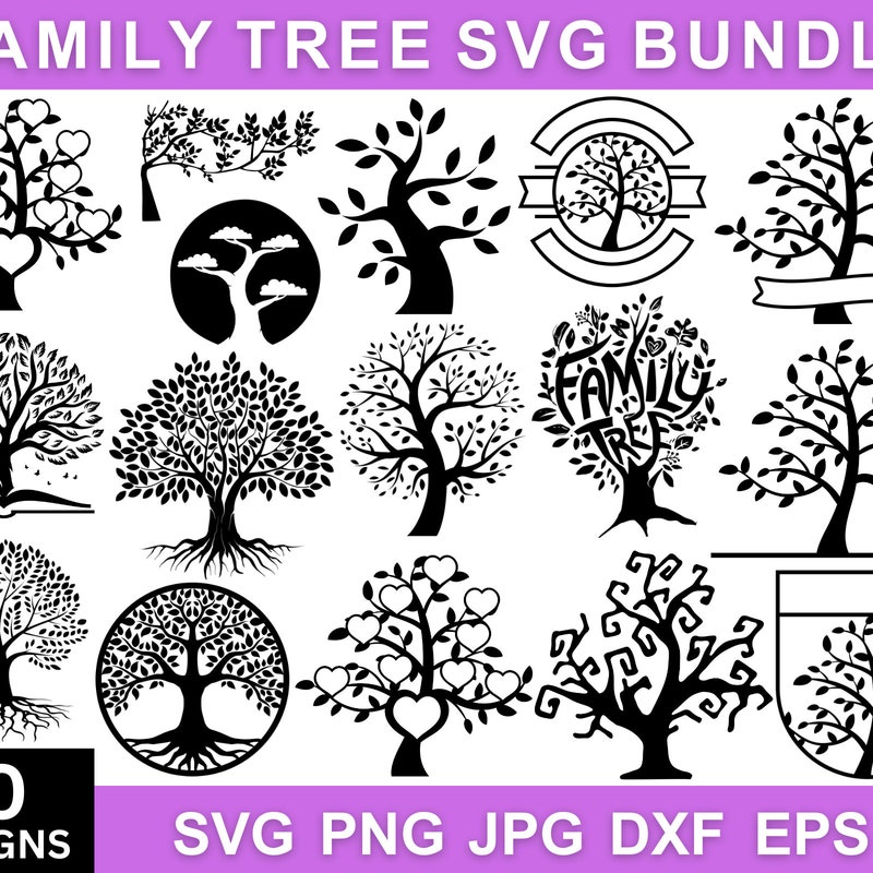 Family Tree Svg - Etsy