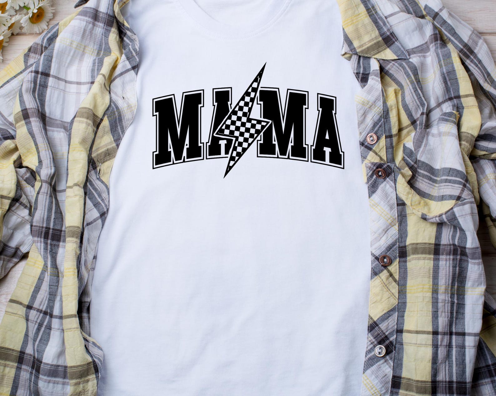 Mama Svg, Checker Mama Svg, Mom Shirt Svg, Mama Gift Shirt, Mom Life ...
