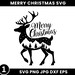 Merry Christmas Reindeer Svg, Christmas Svg, Christmas Reindeer Svg ...