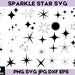 70 + Sparkle Star Svg Png Bundle, Stars Svg Bundle, Stars Silhouette ...
