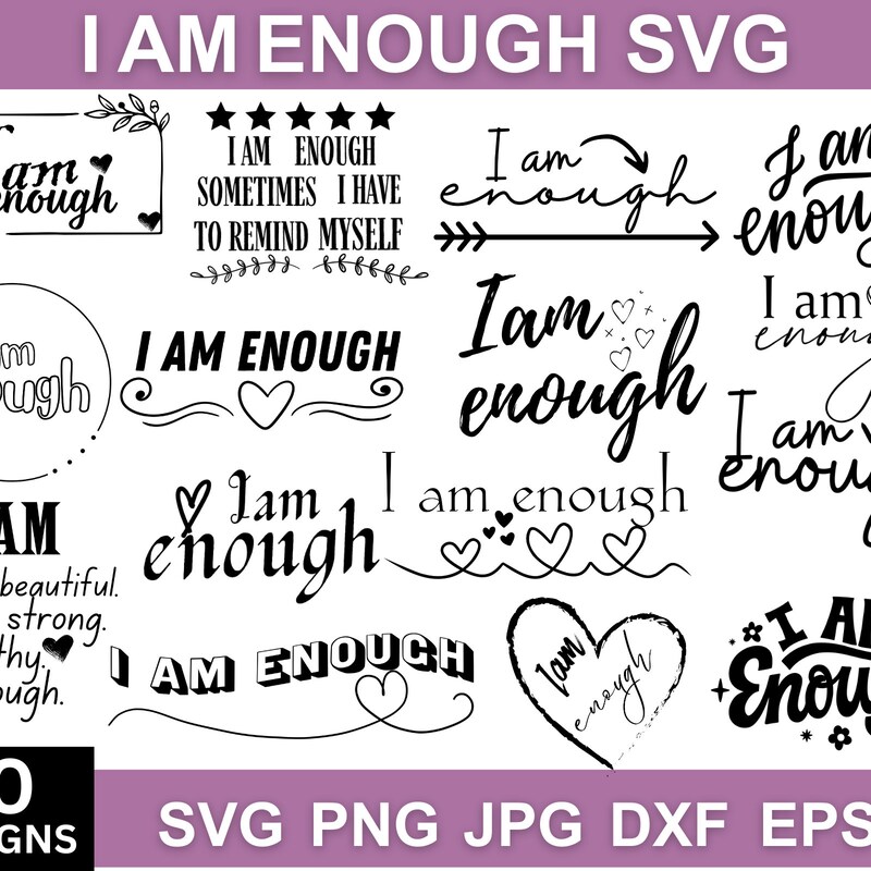I Am Enough - Etsy