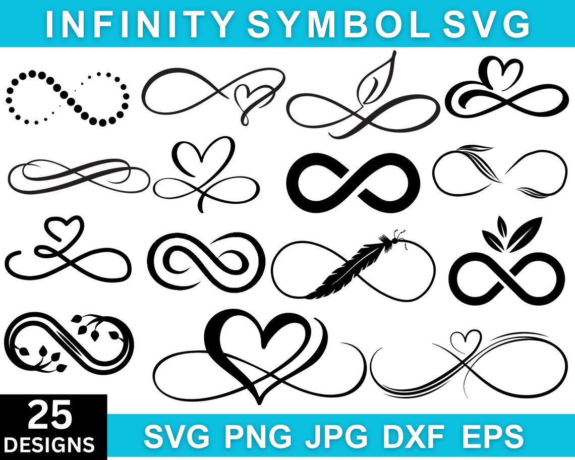Infinity Symbol Svg Bundle, Infinity Sign Svg, Infinity Png, Infinity ...