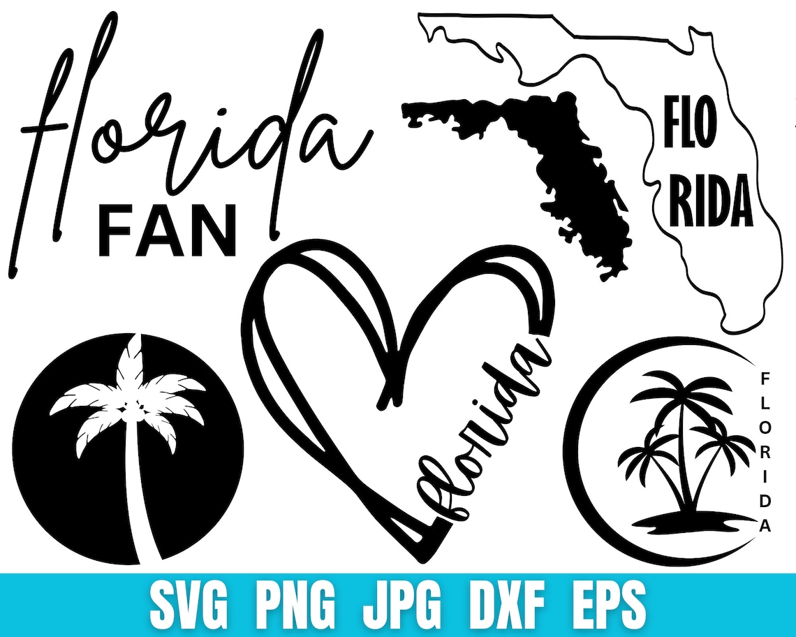 Florida Svg Bundle, Florida Png, Florida Clipart, Florida State Svg ...