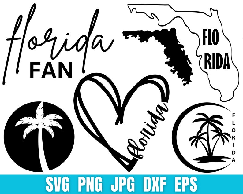 Florida Svg Bundle, Florida Png, Florida Clipart, Florida State Svg ...