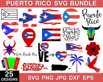 Puerto Rico Flag Svg Layered Puerto Rican Flag Svg Puerto - Etsy