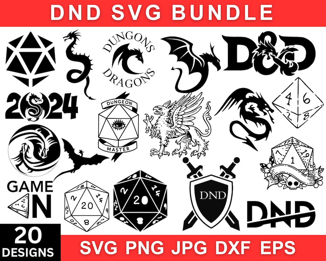 Dnd Svg Png Bundle, Dnd Png Bundle, Dnd Clipart, Dnd Vector Files, Svg ...