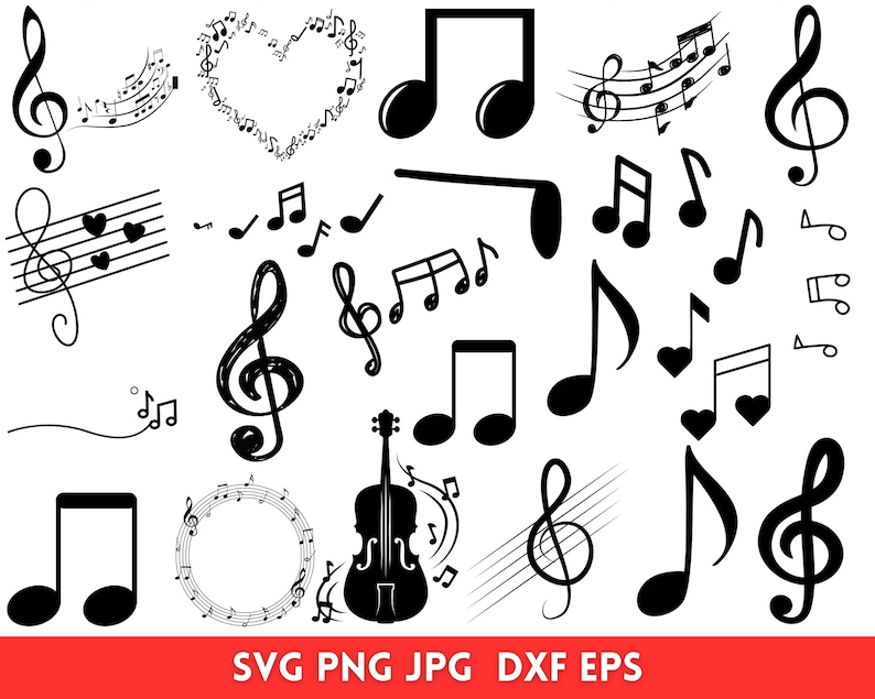 Music Notes Svg Png Bundle, Music Notes Svg Bundle, Music Notes ...