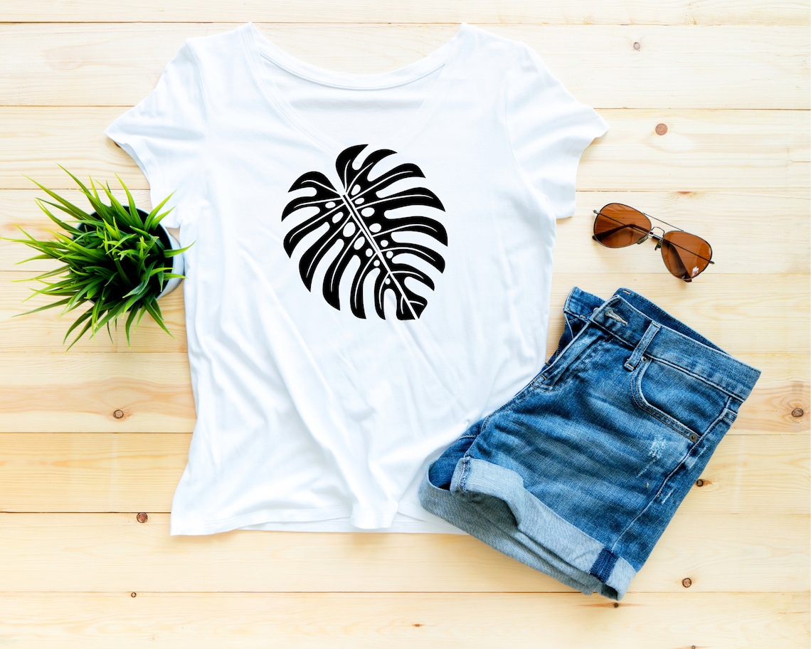 Monstera Leaf Svg Bundle Monstera Png Tropical Leaves Svg - Etsy