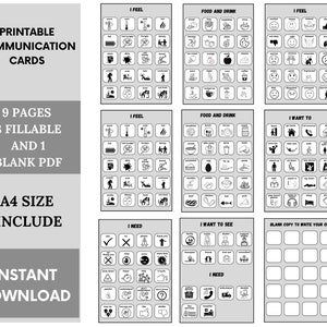 Printable Communication Cards Bundle, Printable Cards for Adults ...
