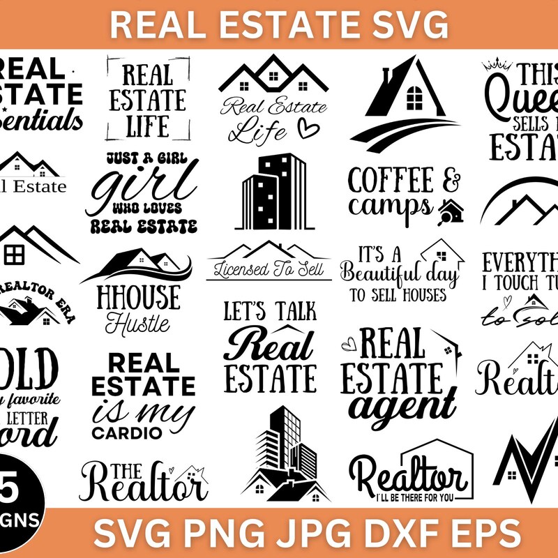 Real Estate Svg - Etsy