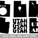 Utah Svg Bundle, Utah Png, Utah Dxf, Utah Silhouette, Utah Vector Files ...