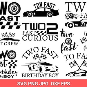 Two Fast Birthday Svg, Two Fast Birthday Png, Svg Files for Shirts ...