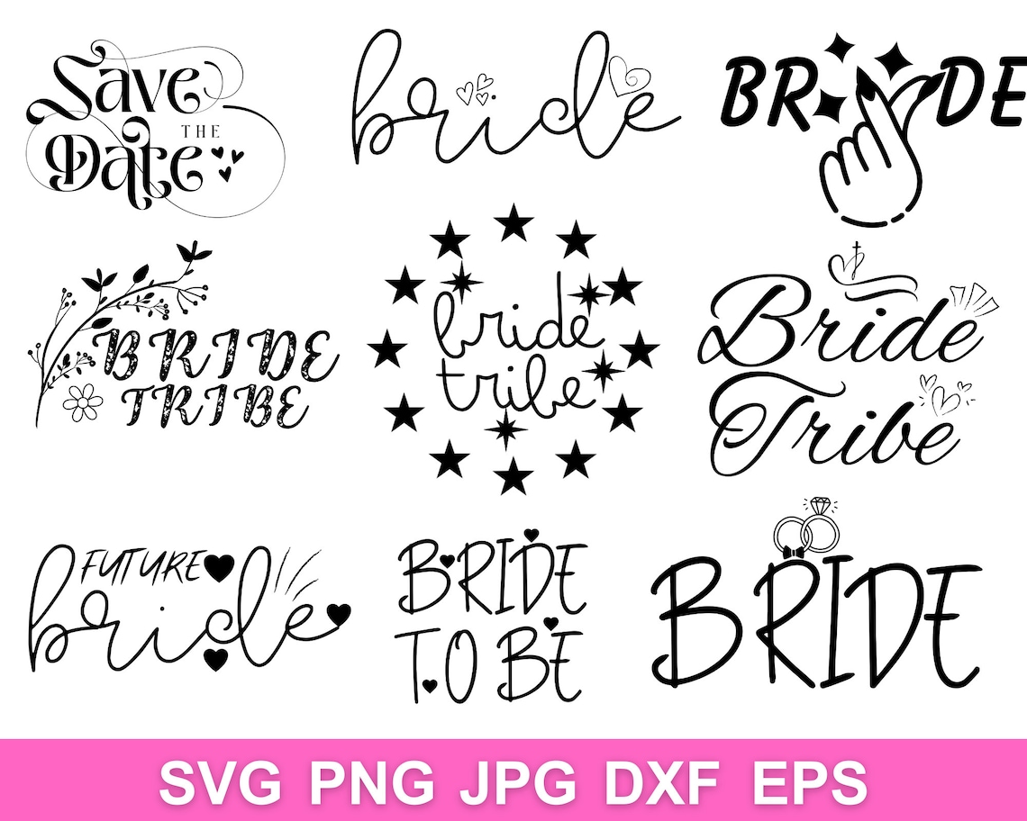Bride Svg Bridal Party Svg Bride Squad Svg Bride Png - Etsy