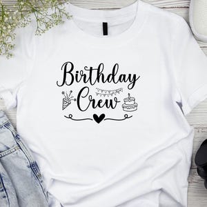 Birthday Crew Svg Bundle, Birthday Svg, Birthday Vector, Birthday ...