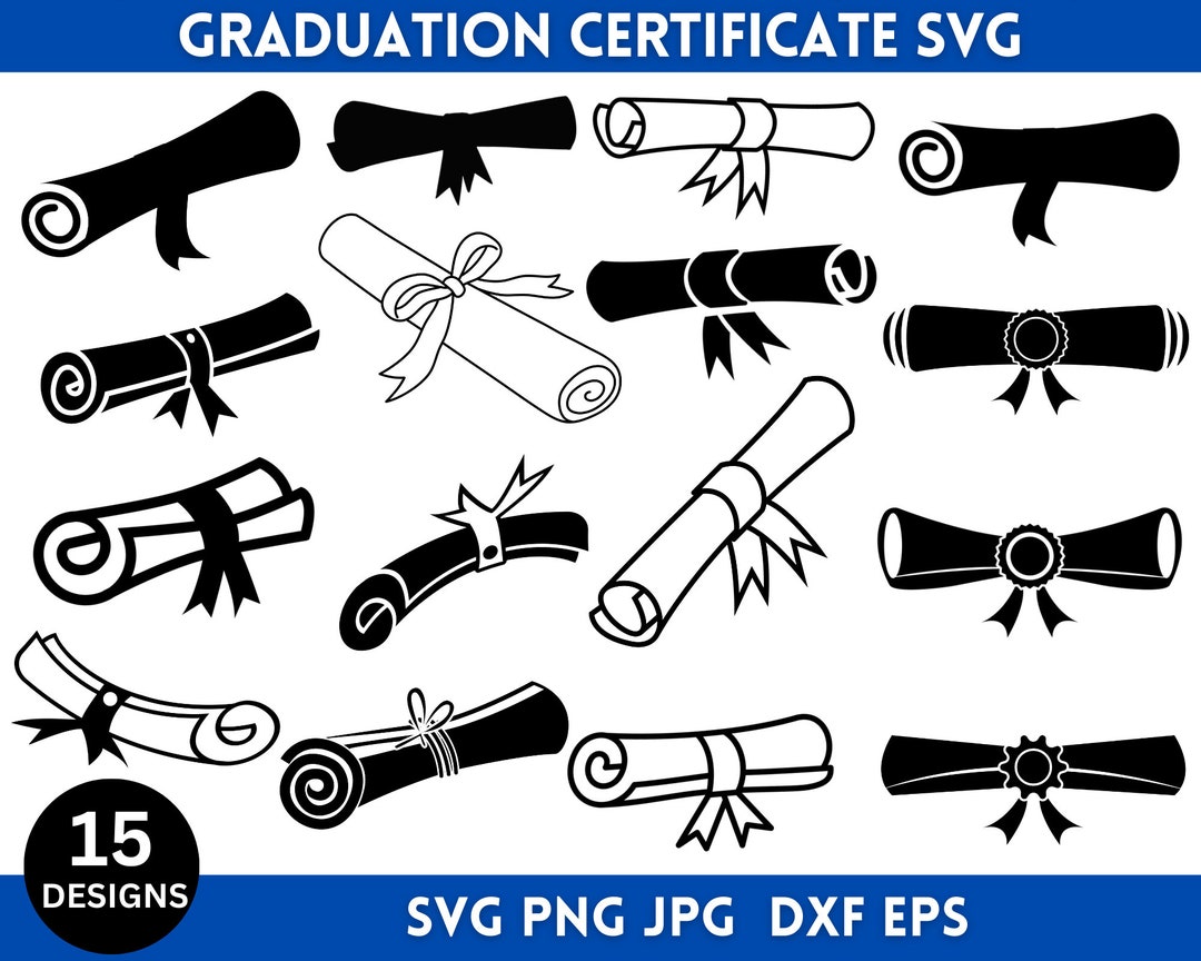 Graduation Certificate Svg Png, Graduation Svg, Diploma, Transparent ...