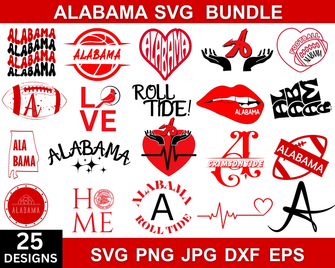 Alabama Svg, Alabama Png, Alabama Clipart, Alabama State Svg, Alabama ...