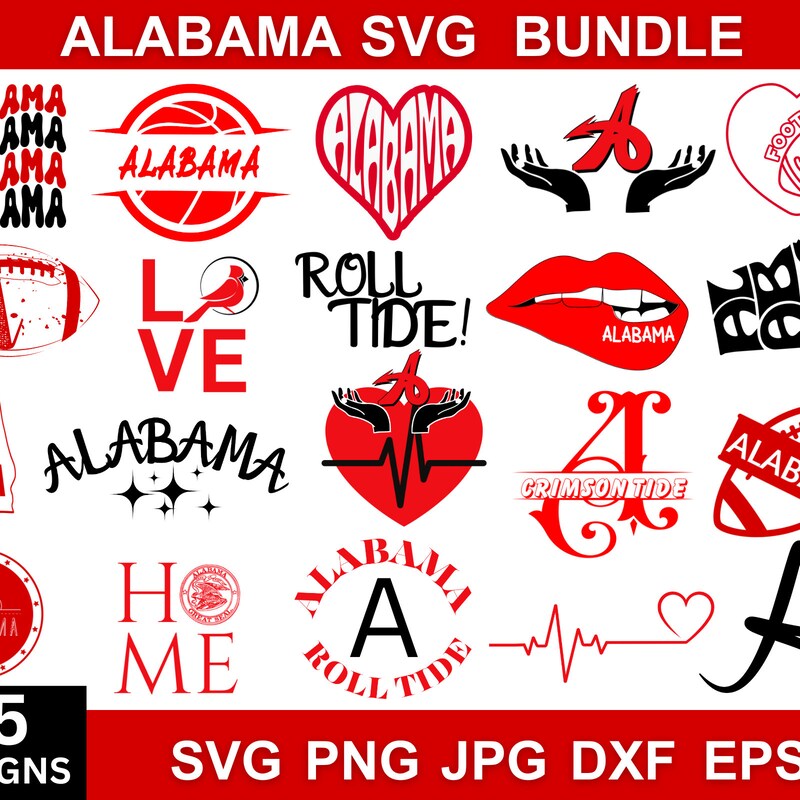 Alabama Svg - Etsy