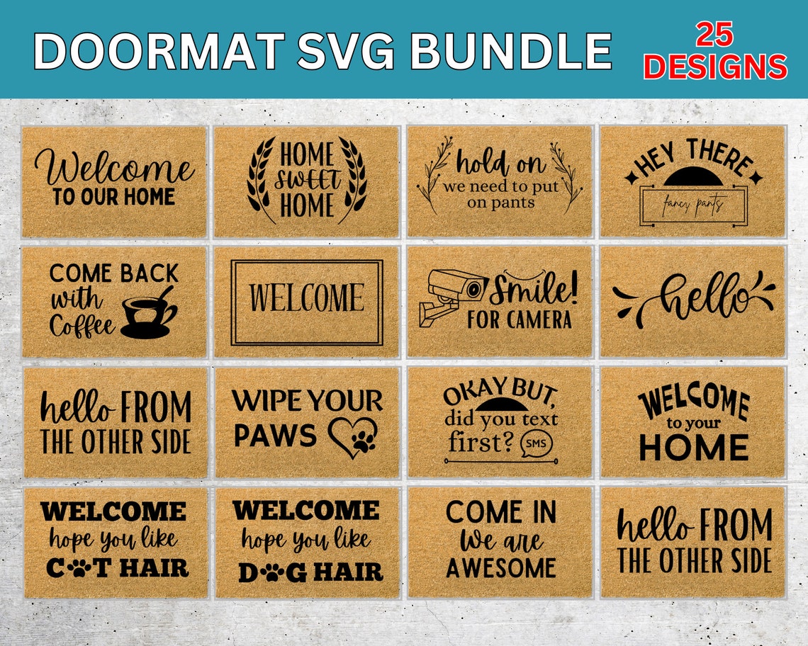 Doormat Svg, Doormat Png, Doormat Clipart, Doormat Dxf, Funny Doormat ...