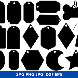 Gift Tag Svg Png Bundle, Tags Svg Bundle, Tags Silhouette, Tags Clipart ...